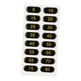 Dualoai Weight Stack Labels Black Background Weight Stickers for Goods ...