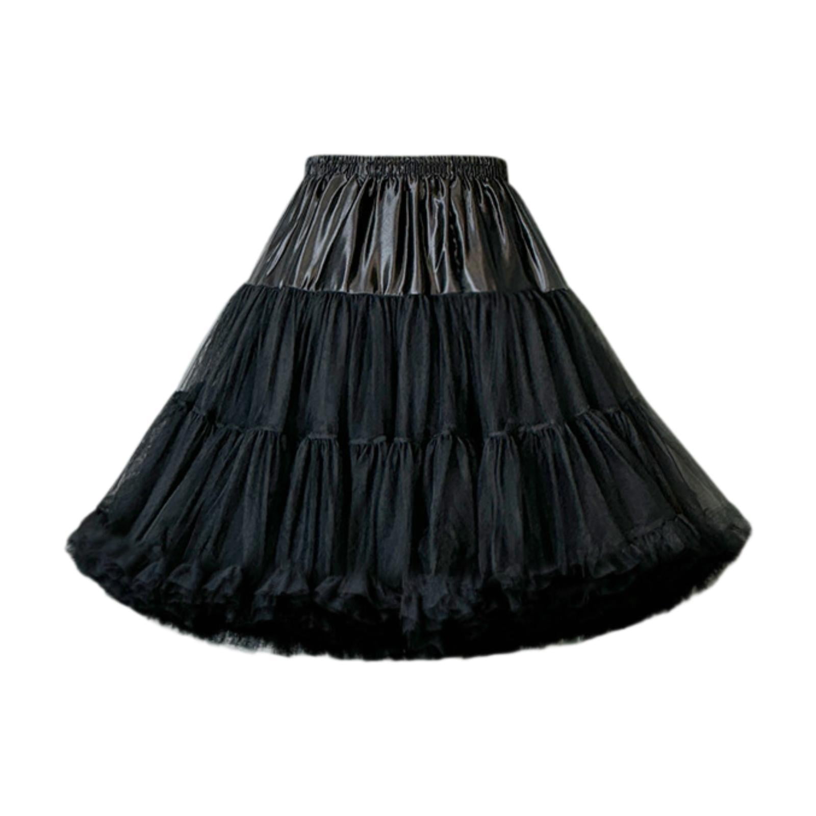 Dualoai Women Petticoat Skirt Comfortable Short Tutu Slips for Gown ...