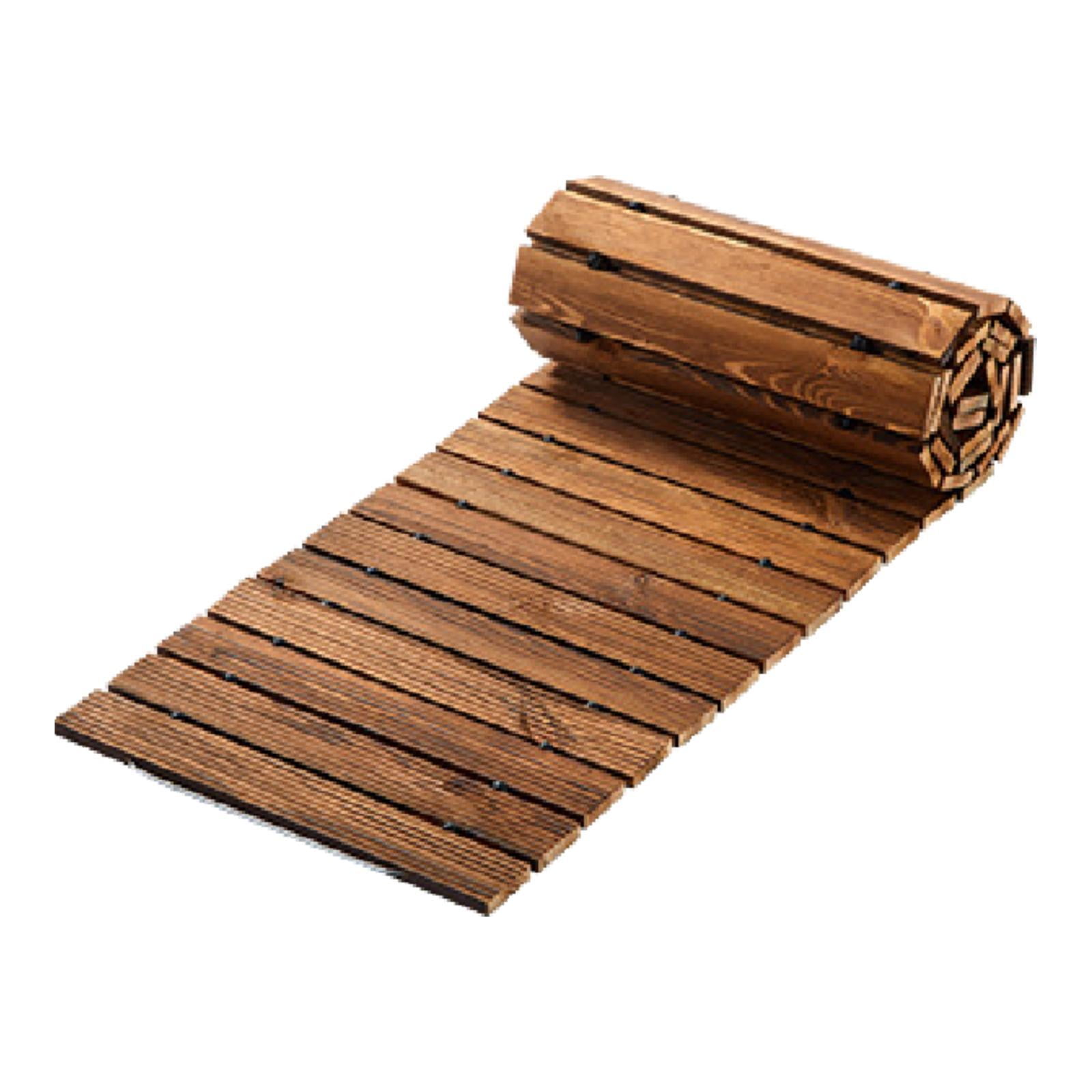 Dualoai Wooden Garden Pathway Decorative Boardwalk Walkway Roll Out ...