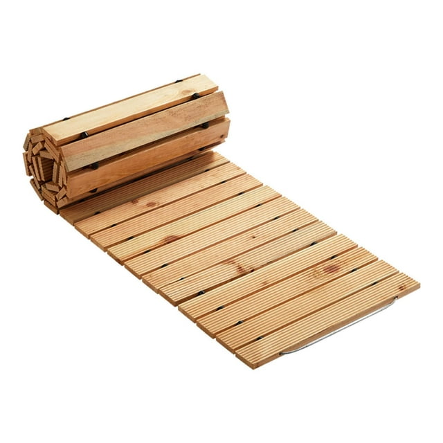 Dualoai Wooden Garden Pathway Decorative Boardwalk Walkway Roll Out ...