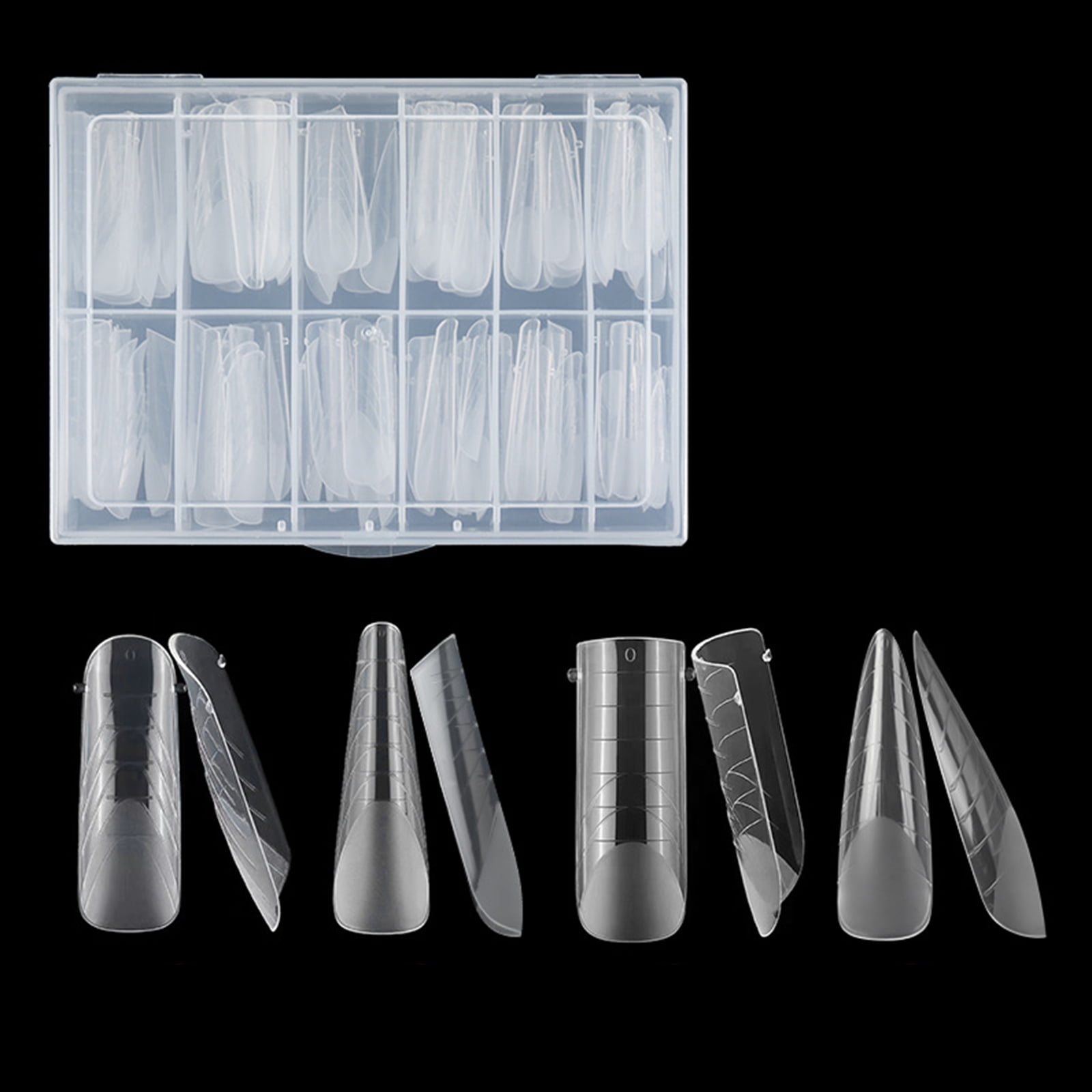 Duals Forms Set Gel Mold French Tip Sticker Extension Forms Set Full ...