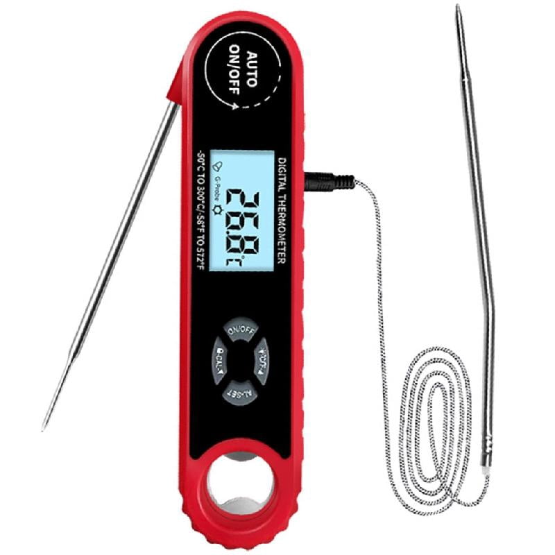 Duals Probe Kitchen Digital LCD Thermometers Instants Read With Wide ...