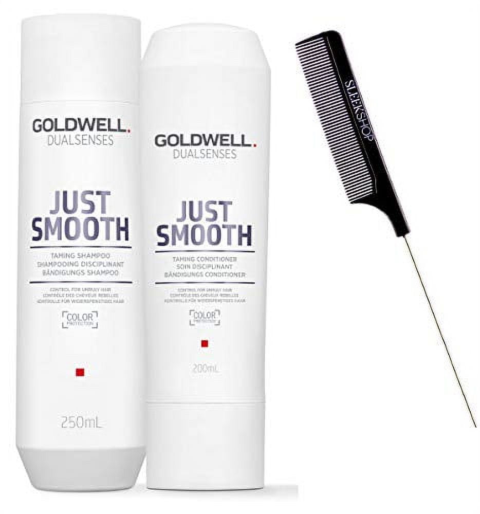 Dualsenses JUST SMOOTH Taming Shampoo & Conditioner DUO Set (with Sleek ...