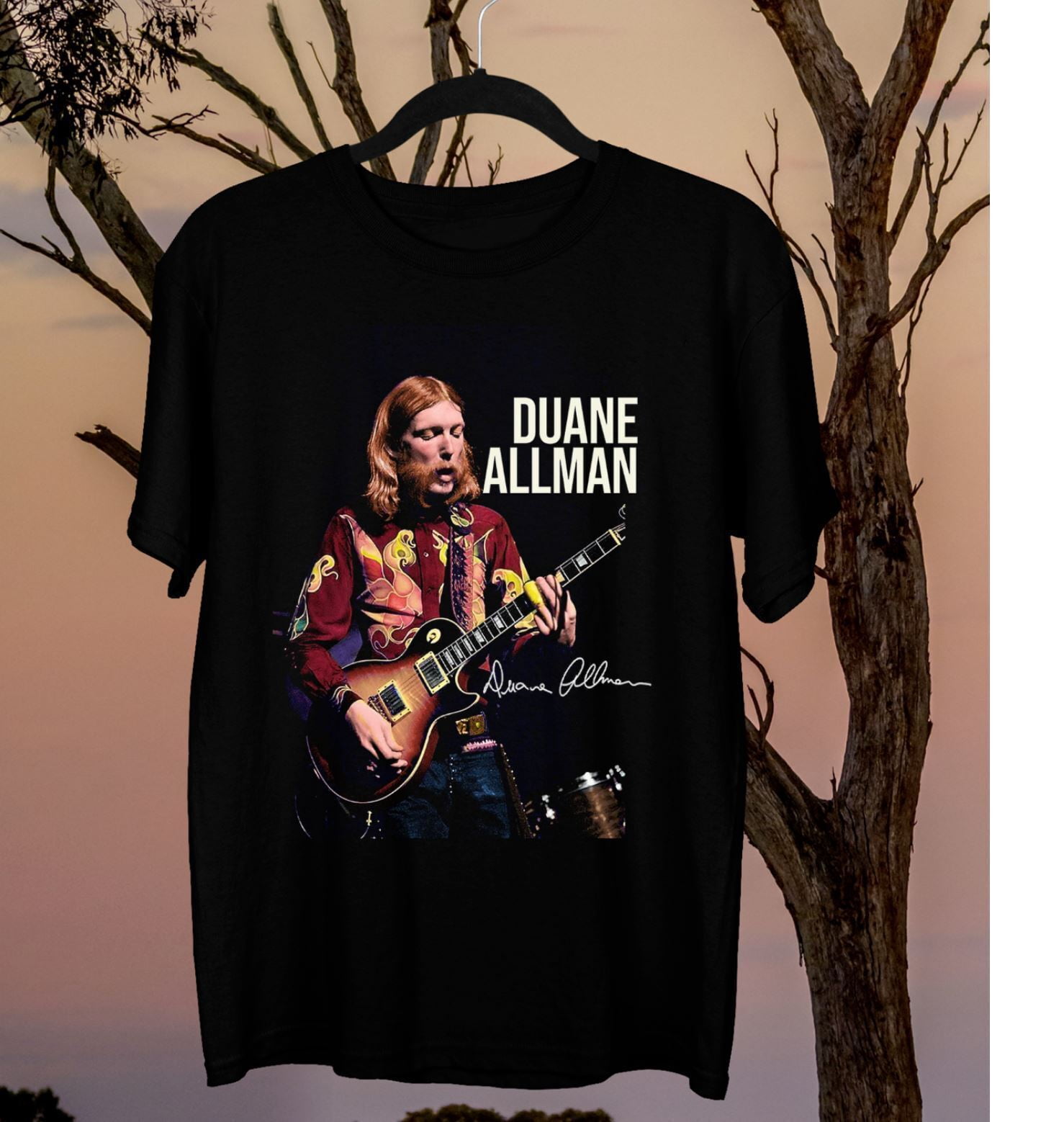 Duane Allman Brothers Signed Full size Black Shirt Gift Fans - Walmart.com