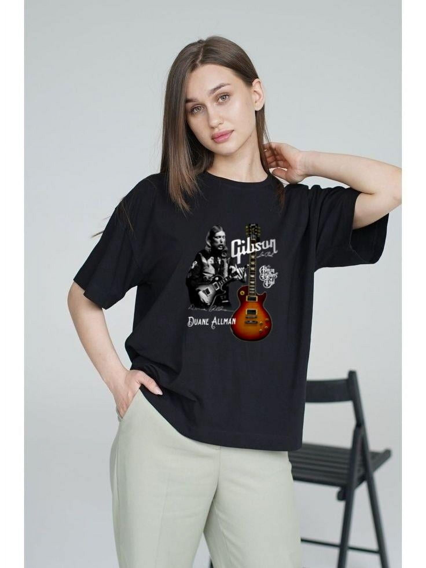 Duane Allman Guitar Signature Rock Legend Vibe T-Shirt, for men & women ...