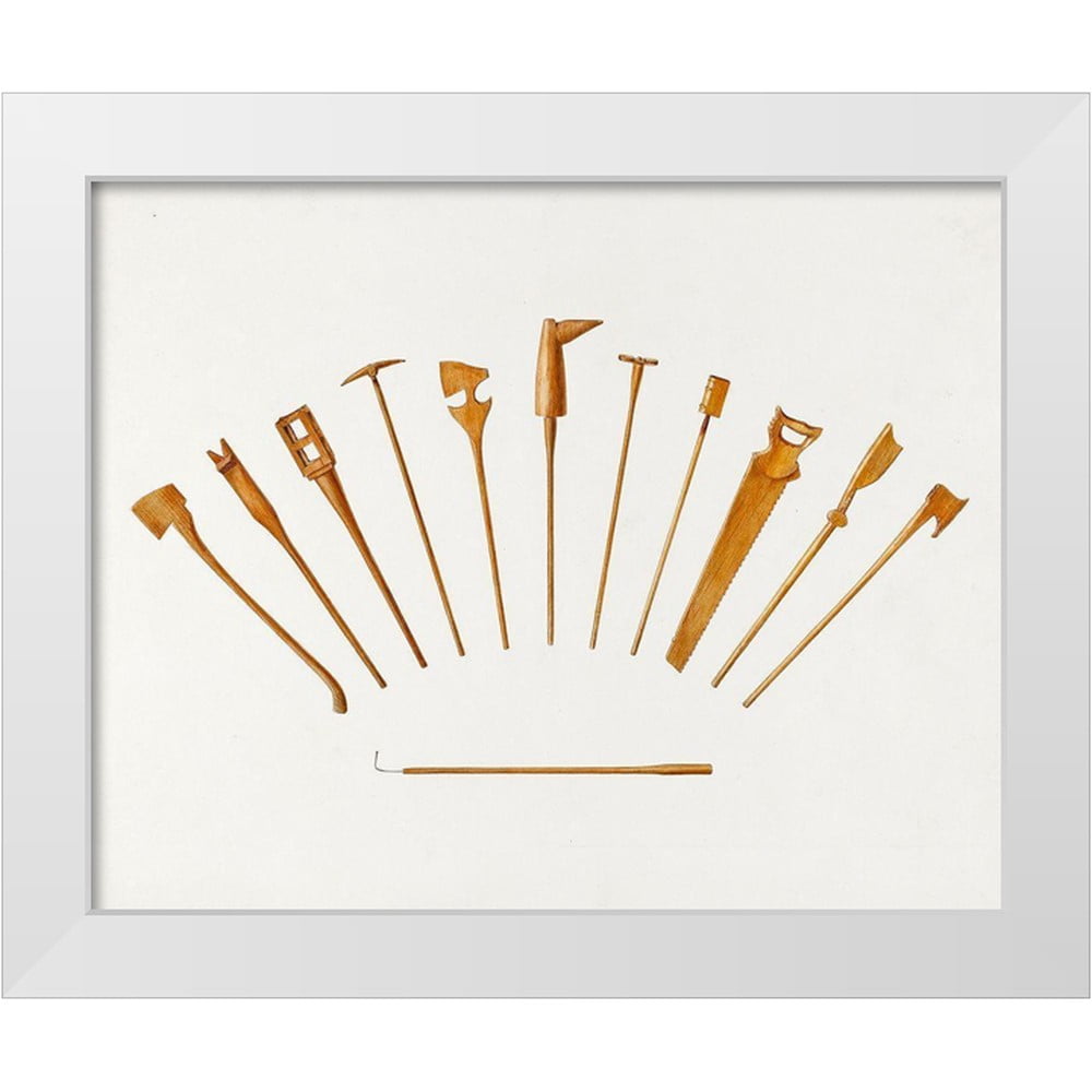 Duany, Hester 32x26 White Modern Wood Framed Museum Art Print Titled ...