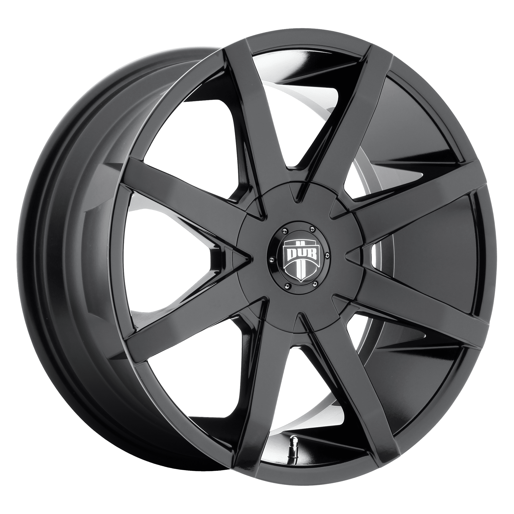 Dub S110 Push 20X8.5 5X108/5X114.3 45Et 87.1Cb Gloss Black Wheel ...