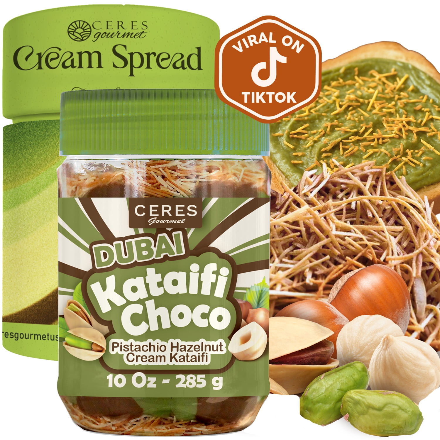 Dubai Spreadable Chocolate– Premium Chocolate Pistachio Spread with ...