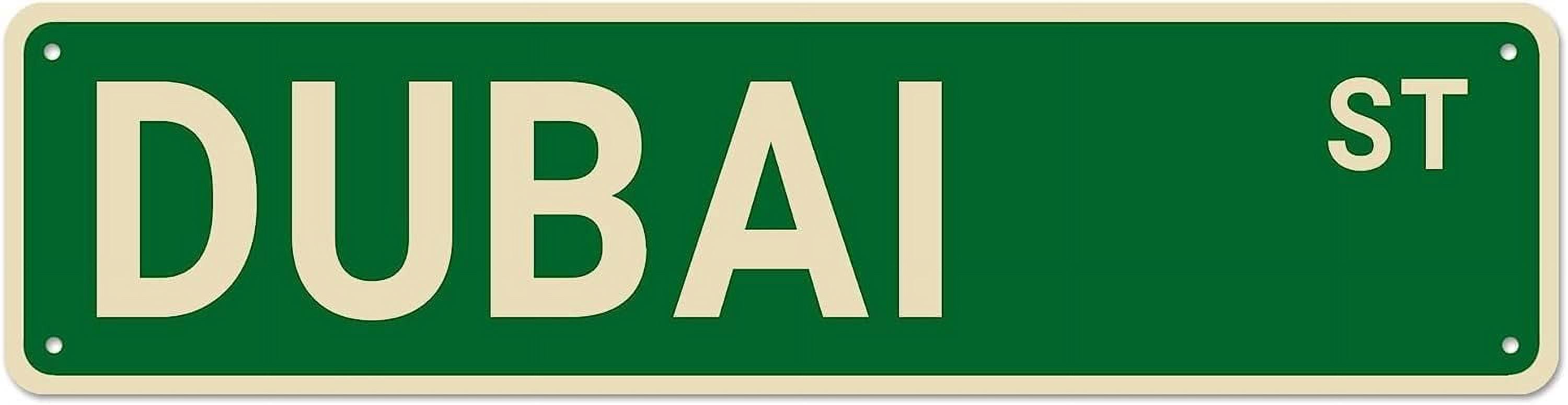 Dubai Street Signs, Dubai Decor Dubai Sign Dubai Gift, Wall Decor for ...