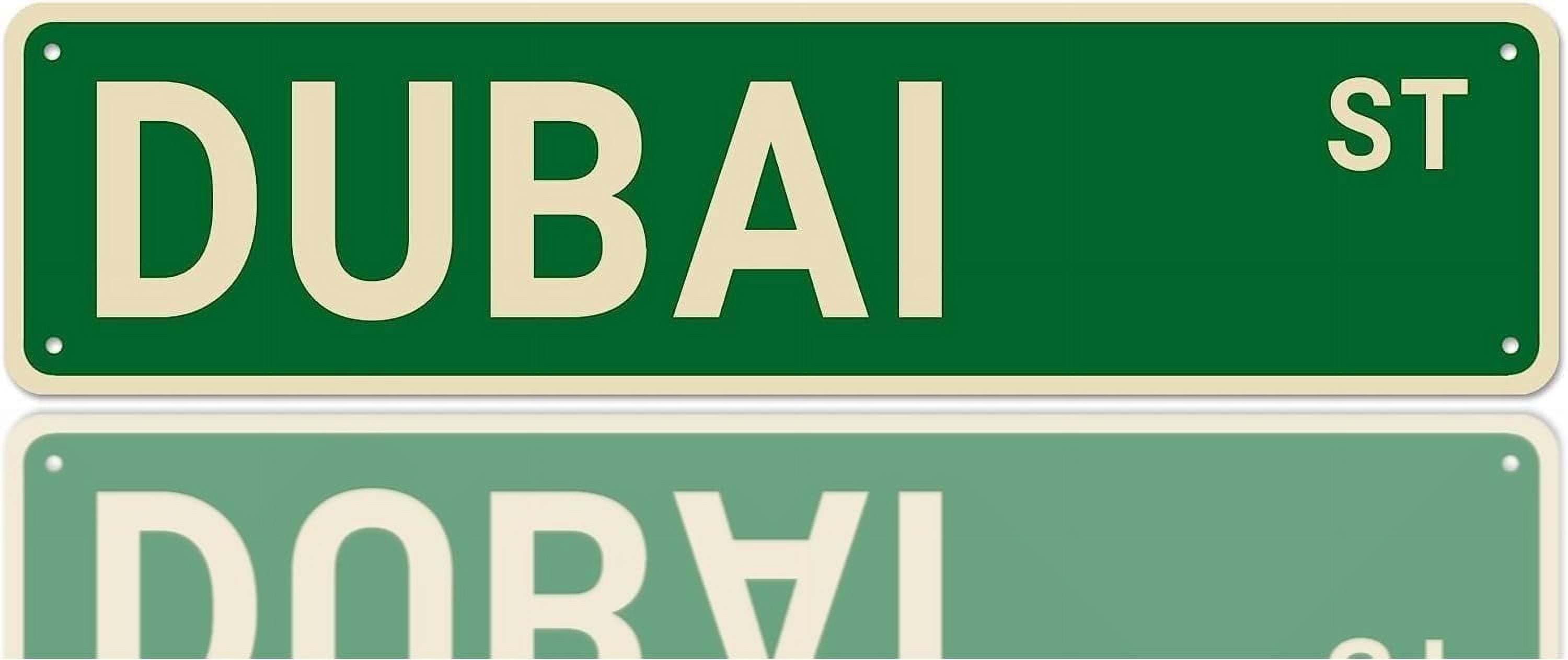 Dubai Street Signs, Dubai Decor Dubai Sign Dubai Gift, Wall Decor for ...