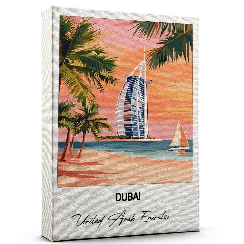 Dubai Travel Decorative Art Canvas – United Arab Emirates Canvas ...