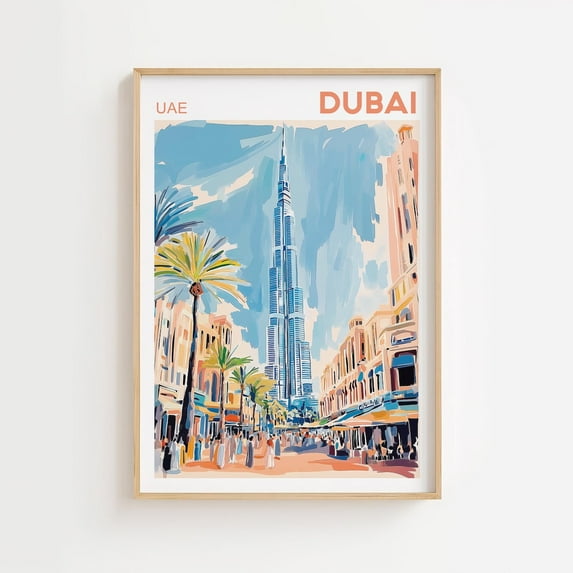 Dubai Travel Print, Dubai Print, Dubai Poster, Dubai Wall Art, Dubai ...