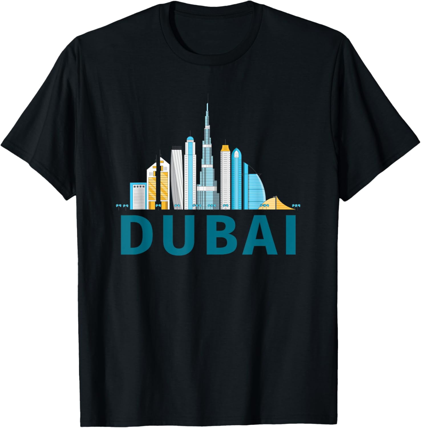 Dubai United Arab Emirates - Burj Khalifa City Skyline T-Shirt ...