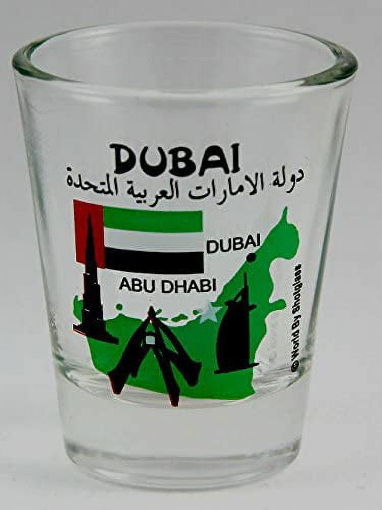 Dubai United Arab Emirates (UAE) Landmarks Collage Shot Glass - Walmart.com