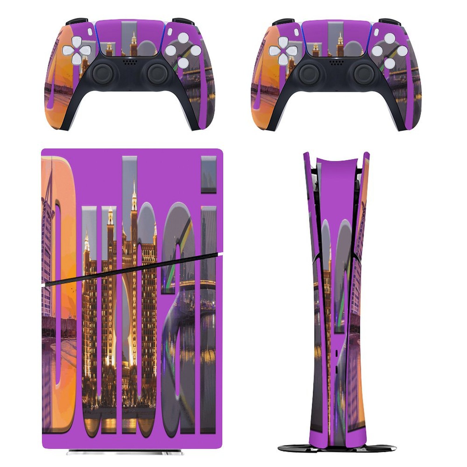 Dubai,Urban Background PS5/PS5 Slim Digital Disc Skin Sticker For ...