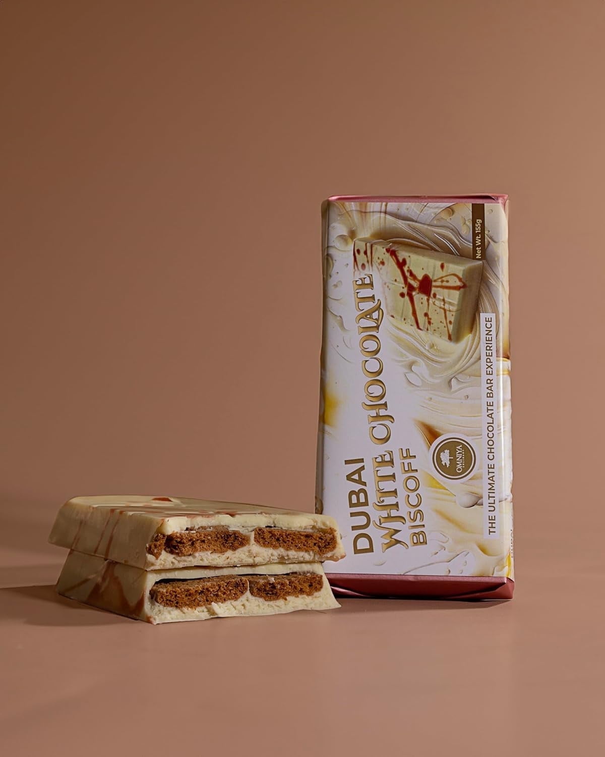 OMNIYA Dubai Viral Kunafa Chocolate Bar, 150 Grams, Cookie Butter ...