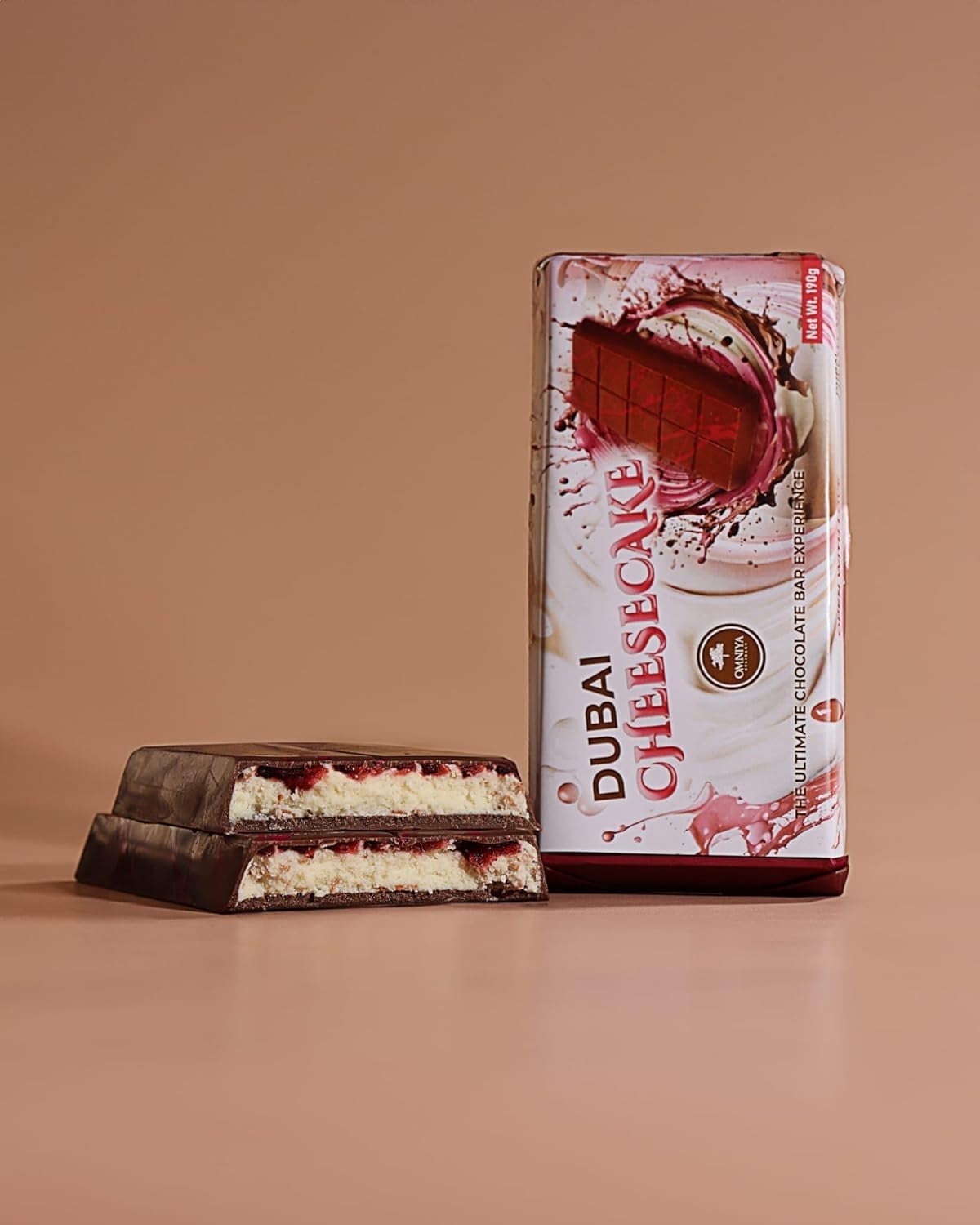 Dubai Viral Kunafa Chocolate Bar (190 Gram, Strawberry Cheesecake ...
