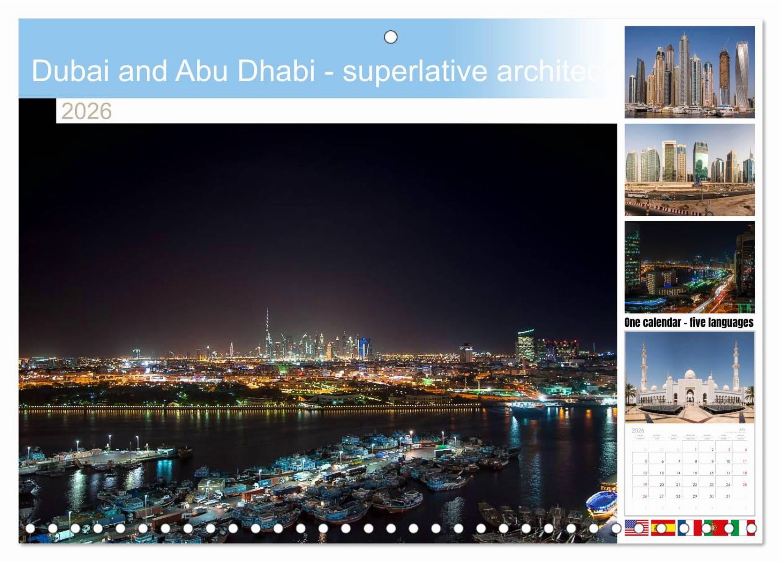 Dubai and Abu Dhabi - superlative architecture (Monthly Wall Calendar ...