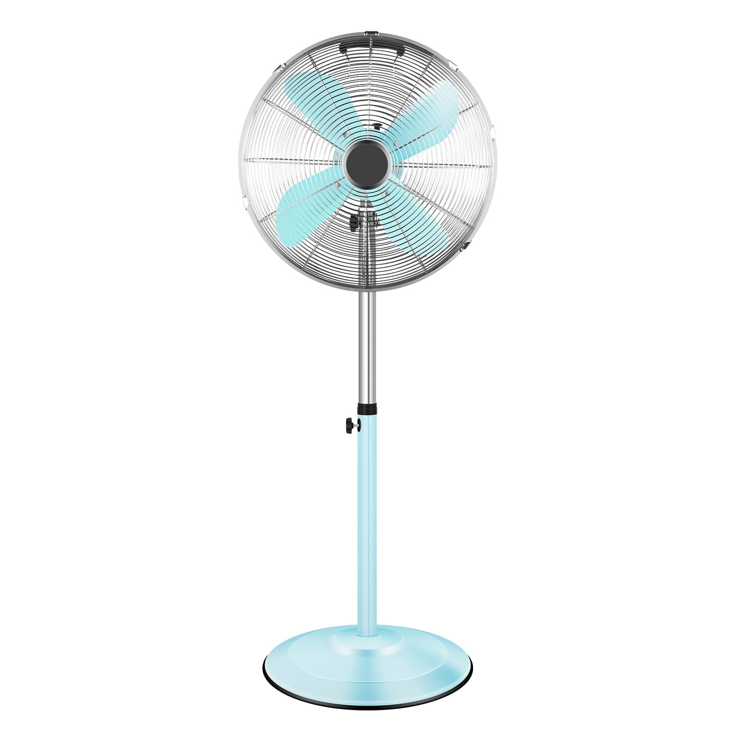 Dubbin 16" Oscillating Standing Fan Heavy Duty Metal Floor Fan Tilt ...