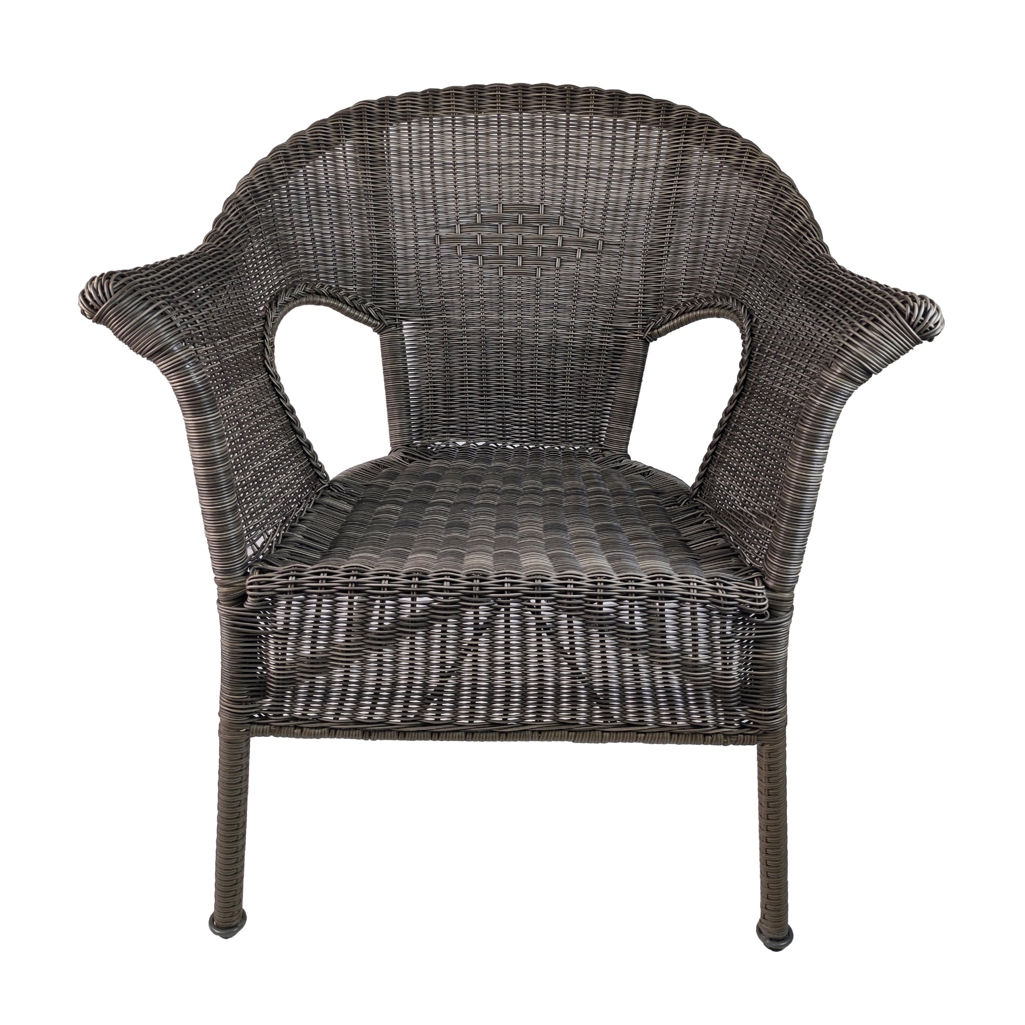 Dubbin Modern Woven Stackable Rattan Wicker Chair, Roma Dining Chair ...