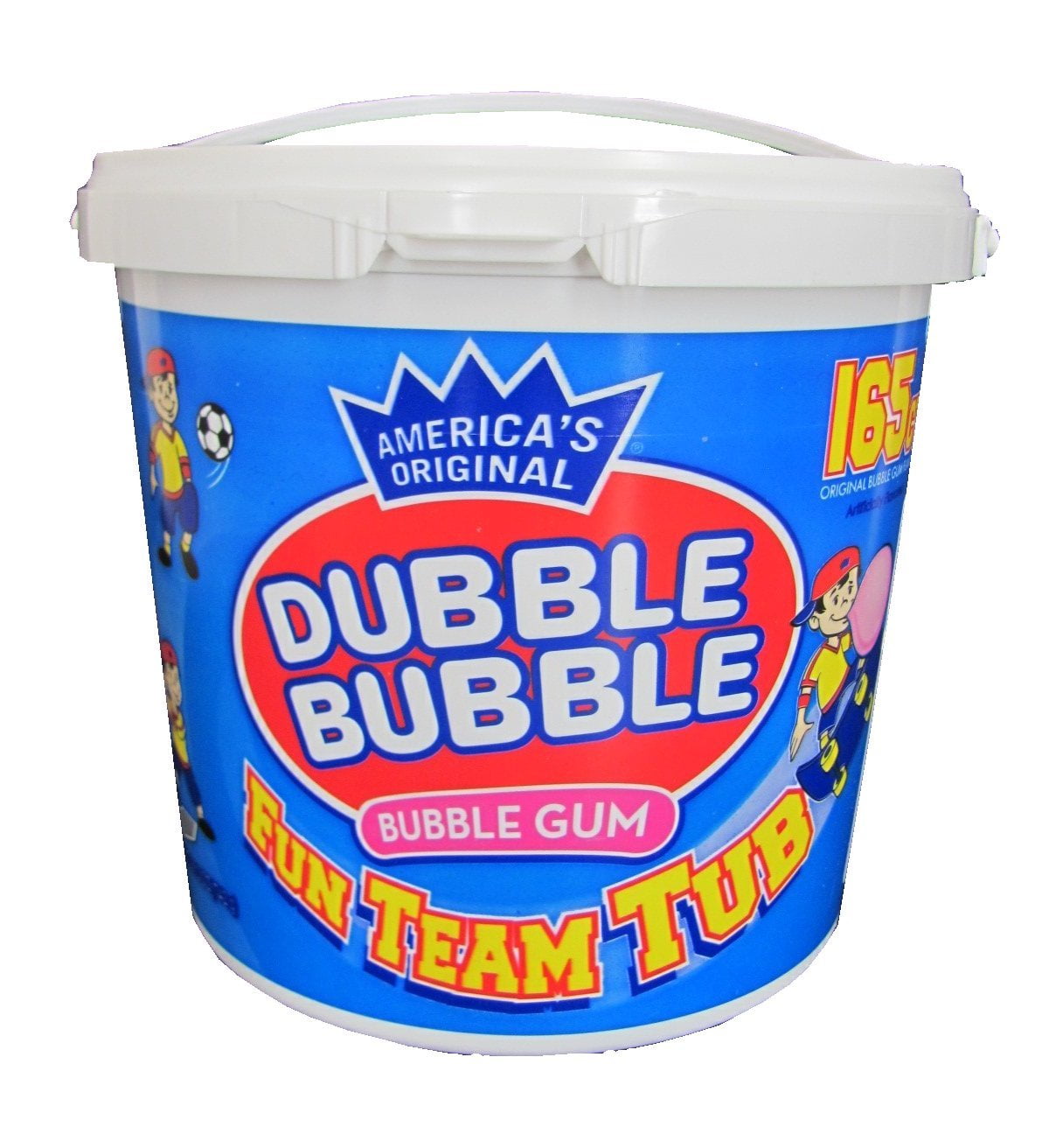 Dubble Bubble 165 Count MFF30 Tub Bubble Gum - Walmart.com
