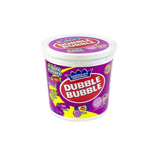 Dubble Bubble 300 Count Assorted Twist Tub, Bubble Gum, Watermelon ...