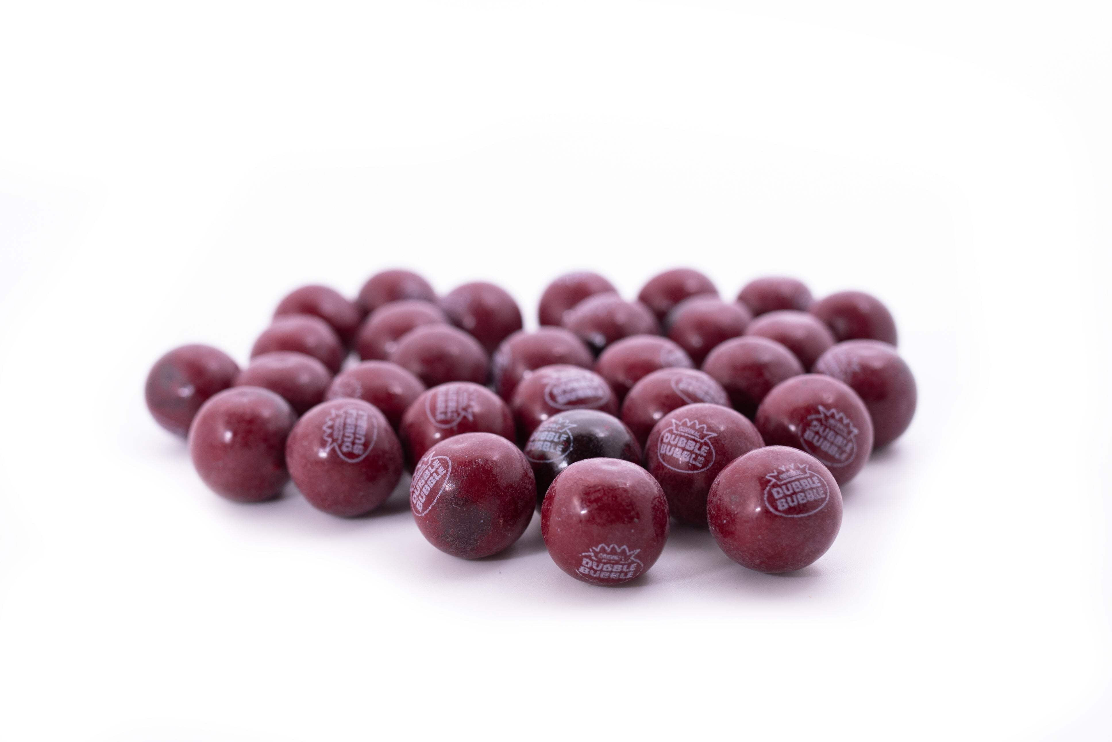 Dubble Bubble Black Cherry Gumballs – 5 Pounds – Chewy Black Cherry Gum ...