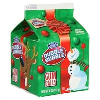 Dubble Bubble Christmas Gum Balls, 4-oz. Cartons (2 packs) - Walmart.com