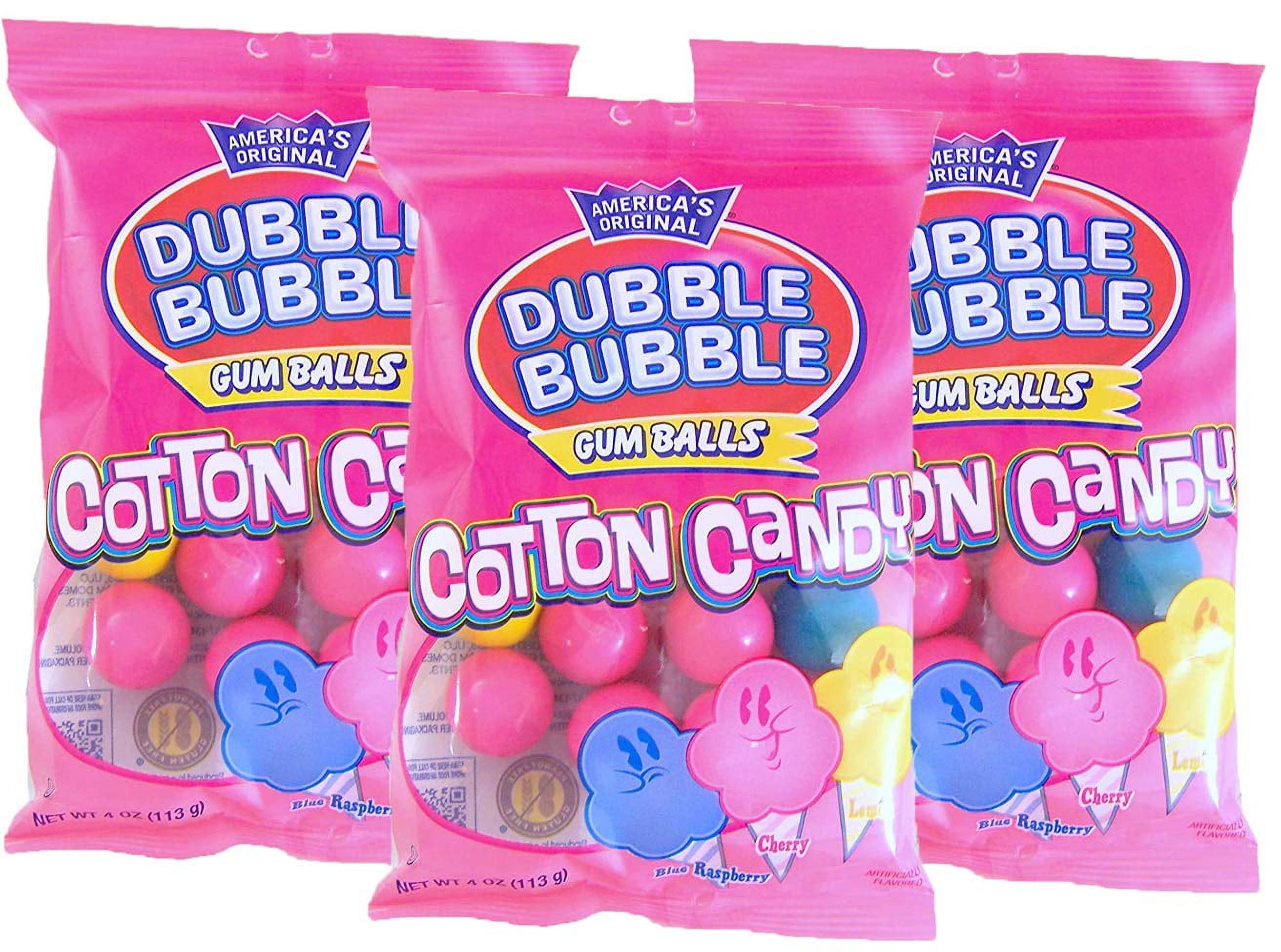 Dubble Bubble Cotton Candy Gum Balls, 4 Ounce, Pack of 3 - Walmart.com