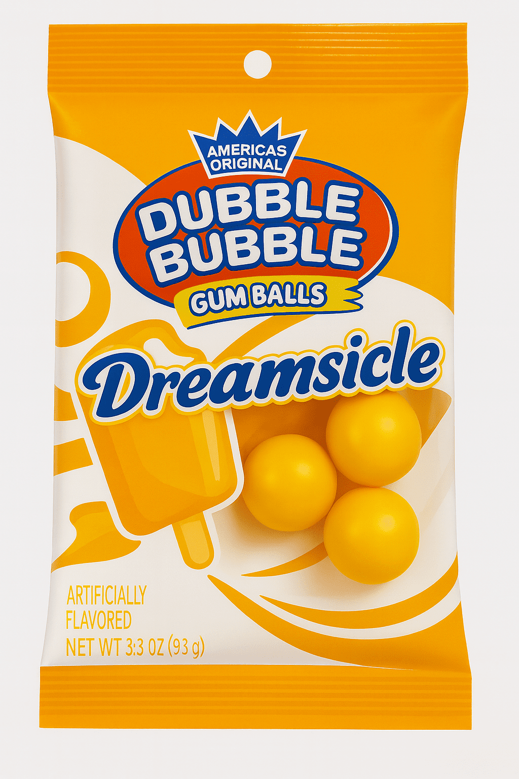 Dubble Bubble, Dreamsicle Flavored Gum Balls, 3.3 oz - Walmart.com