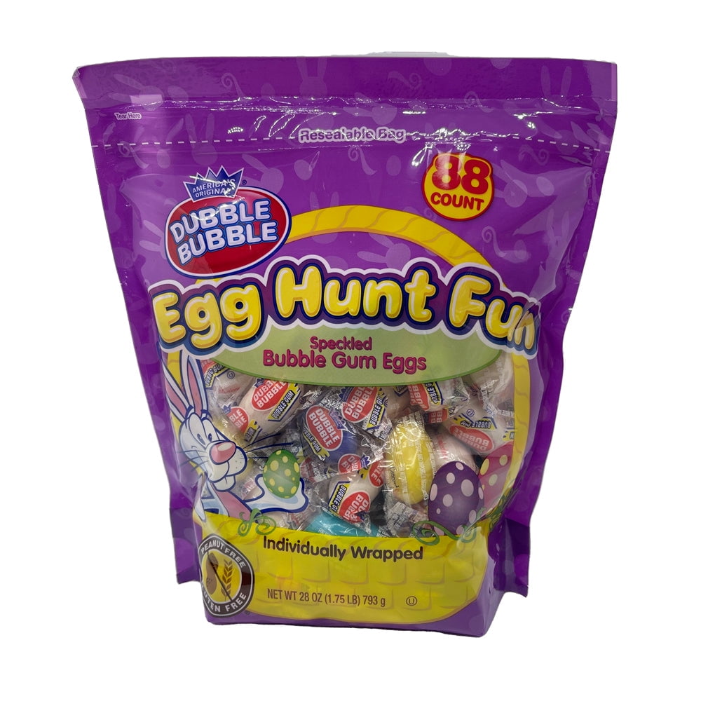 Dubble Bubble Easter Gum - 88 Count Bunny Filled Candy Basket Stuffers ...