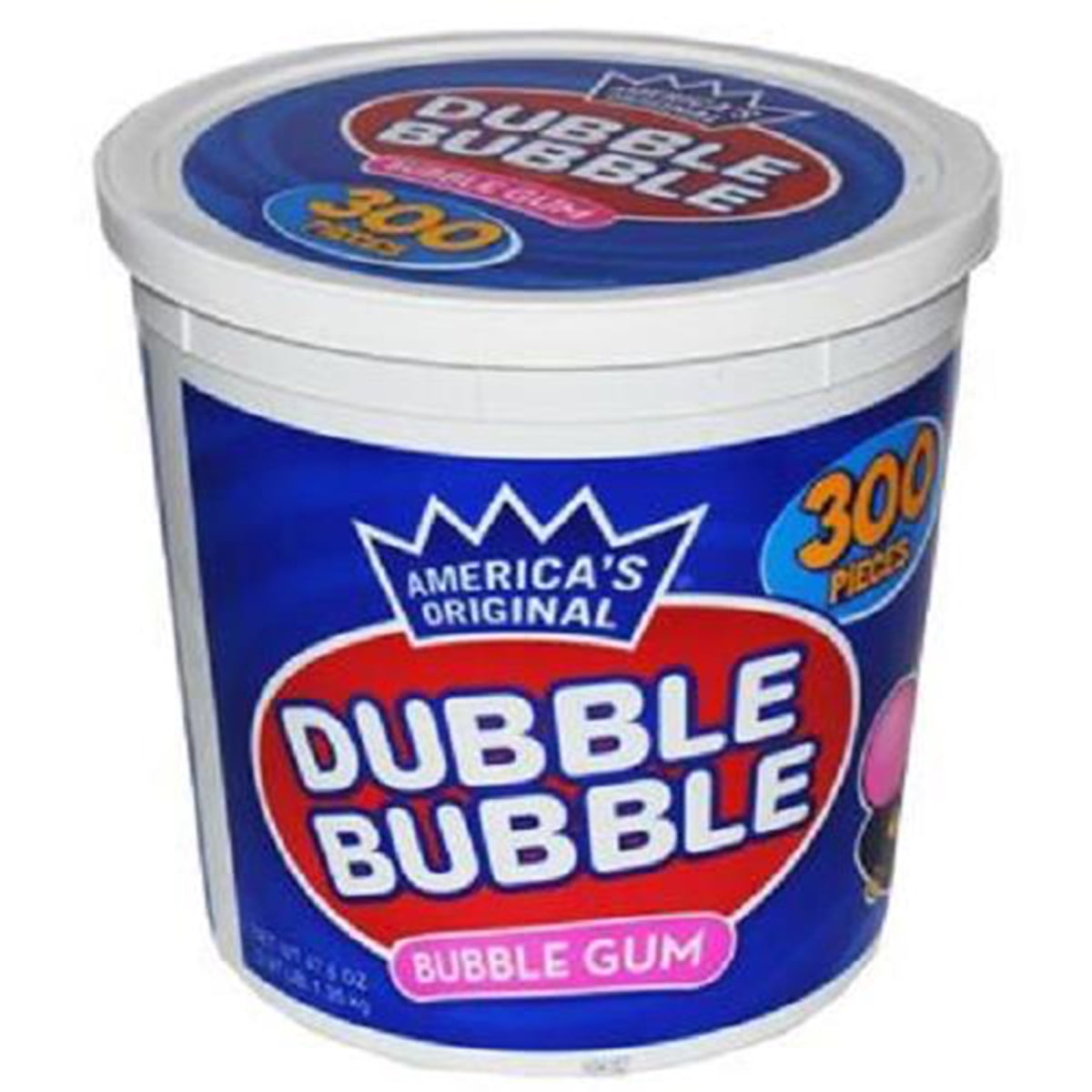 Dubble Bubble Original Bubble Gum - Tub 300Ct - Walmart.com