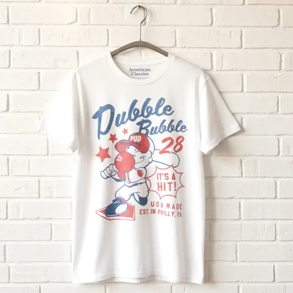 Dubble Bubble USA Made Men's T-Shirt (White, AdultS) - Walmart.com
