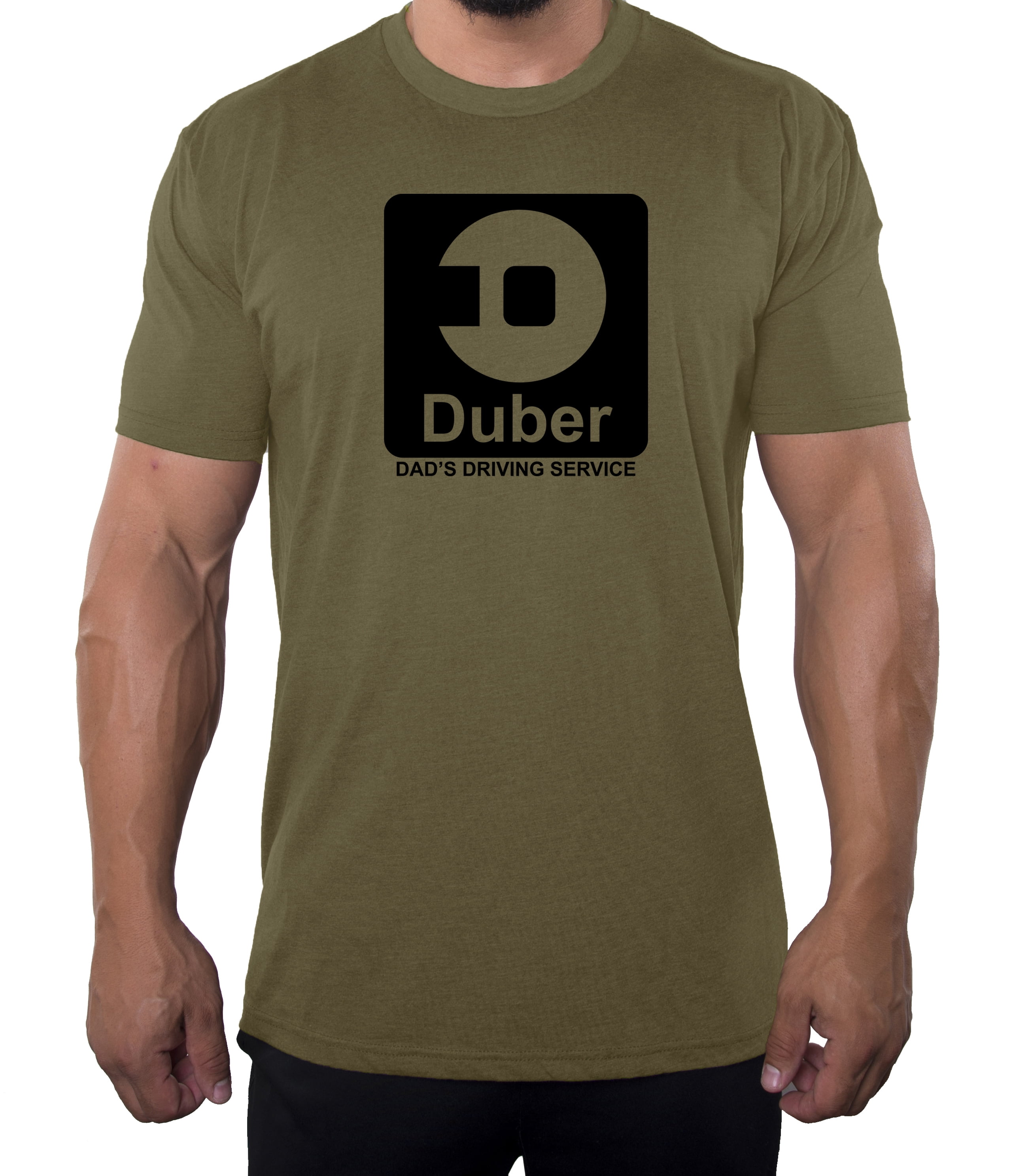 Duber Dad's Driving Service T-shirt, Men's Graphic Tees, Funny Dad ...
