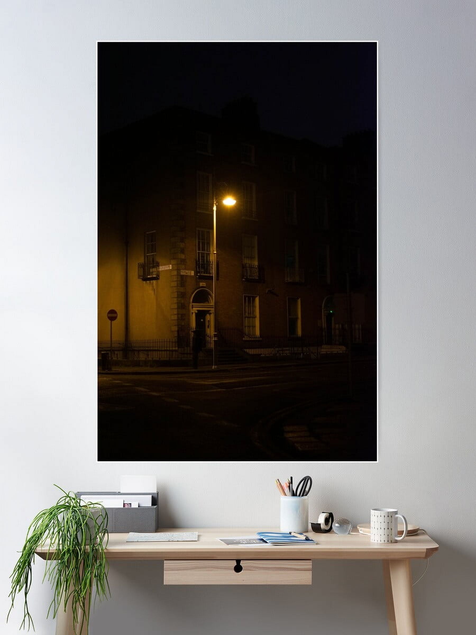 Dubin Lamplight Poster Wall Art, Modern Wall Decor For Living Room ...