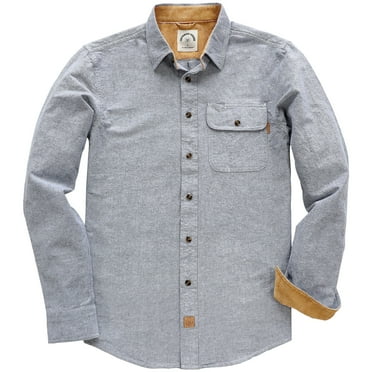 Extra Heavyweight Brawny Flannel Shirt, Solid Colors - Walmart.com