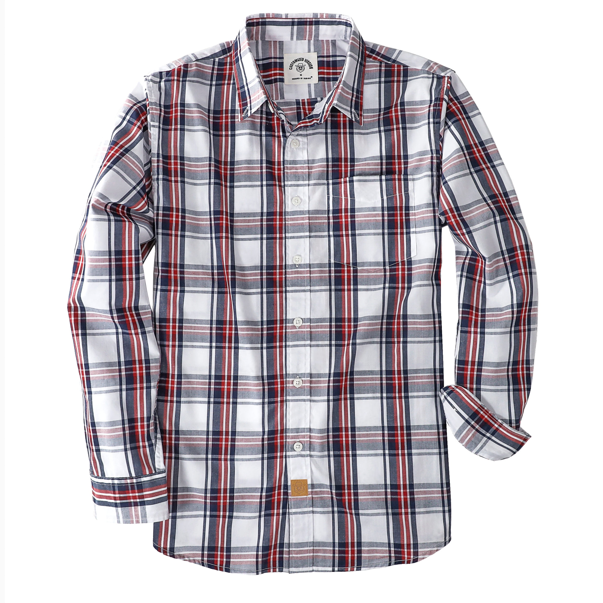 Dubinik®Mens Shirts Long Sleeve Shirts For Men Casual Button Down ...