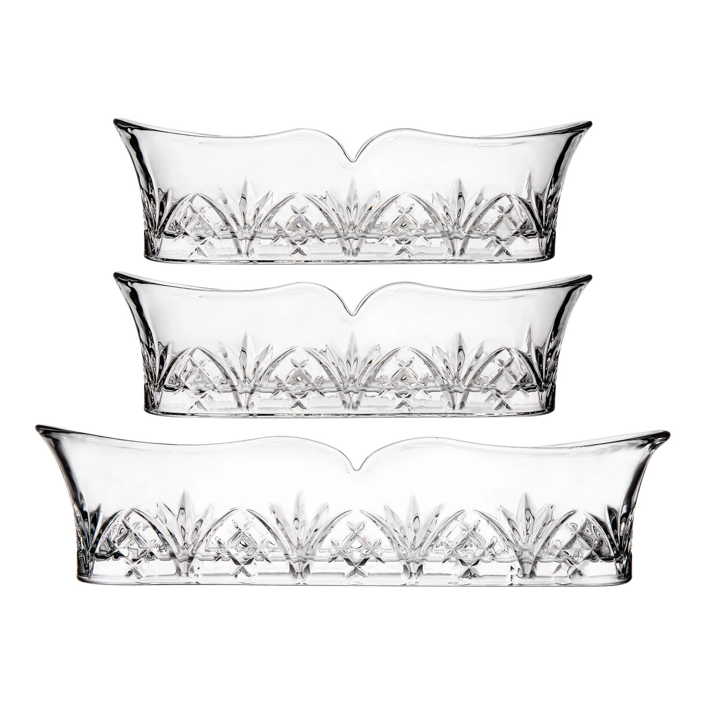 Dublin Crystal 3 Piece Flatware Caddy Set - Walmart.com
