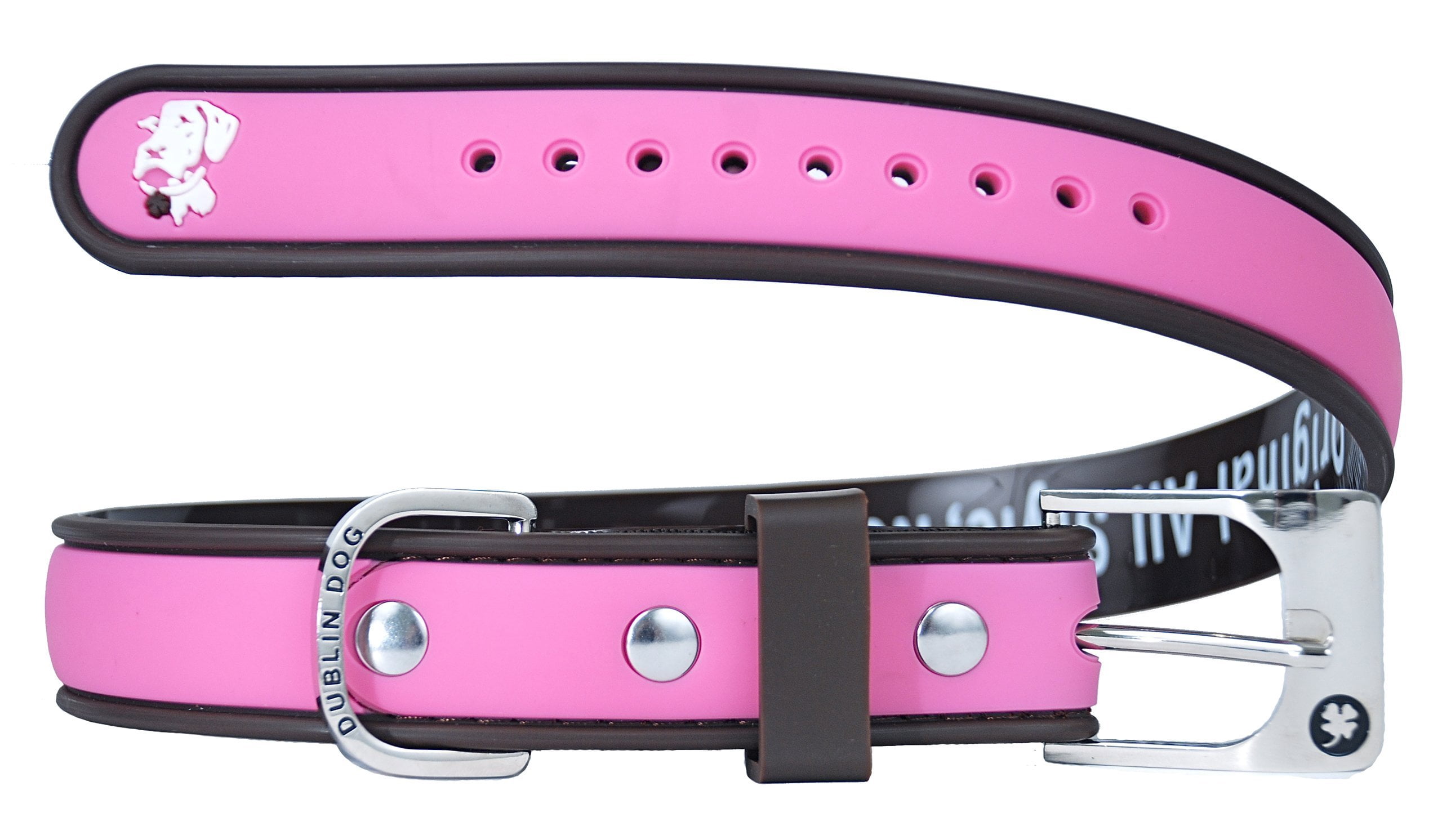 Dublin Dog Waterproof Dog Collar, Small 9 inches - 14 inches, Pink ...
