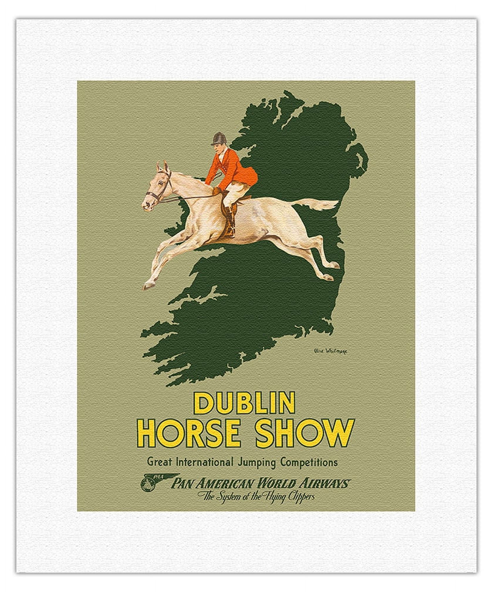 Dublin Horse Show - Pan American World Airways- 1954 - Vintage Airline ...