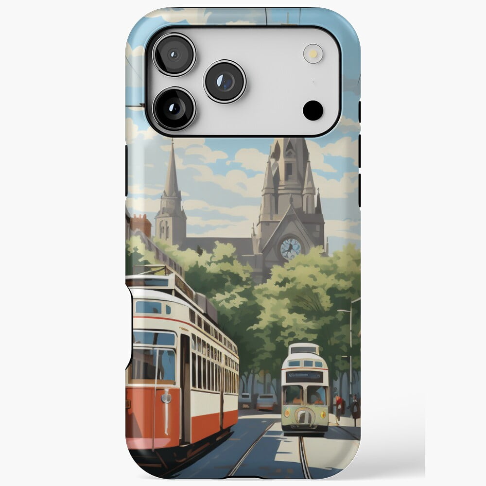 Dublin Ireland 1950s Style Travel For iPhone 11-17 Pro Max Phone Tough ...