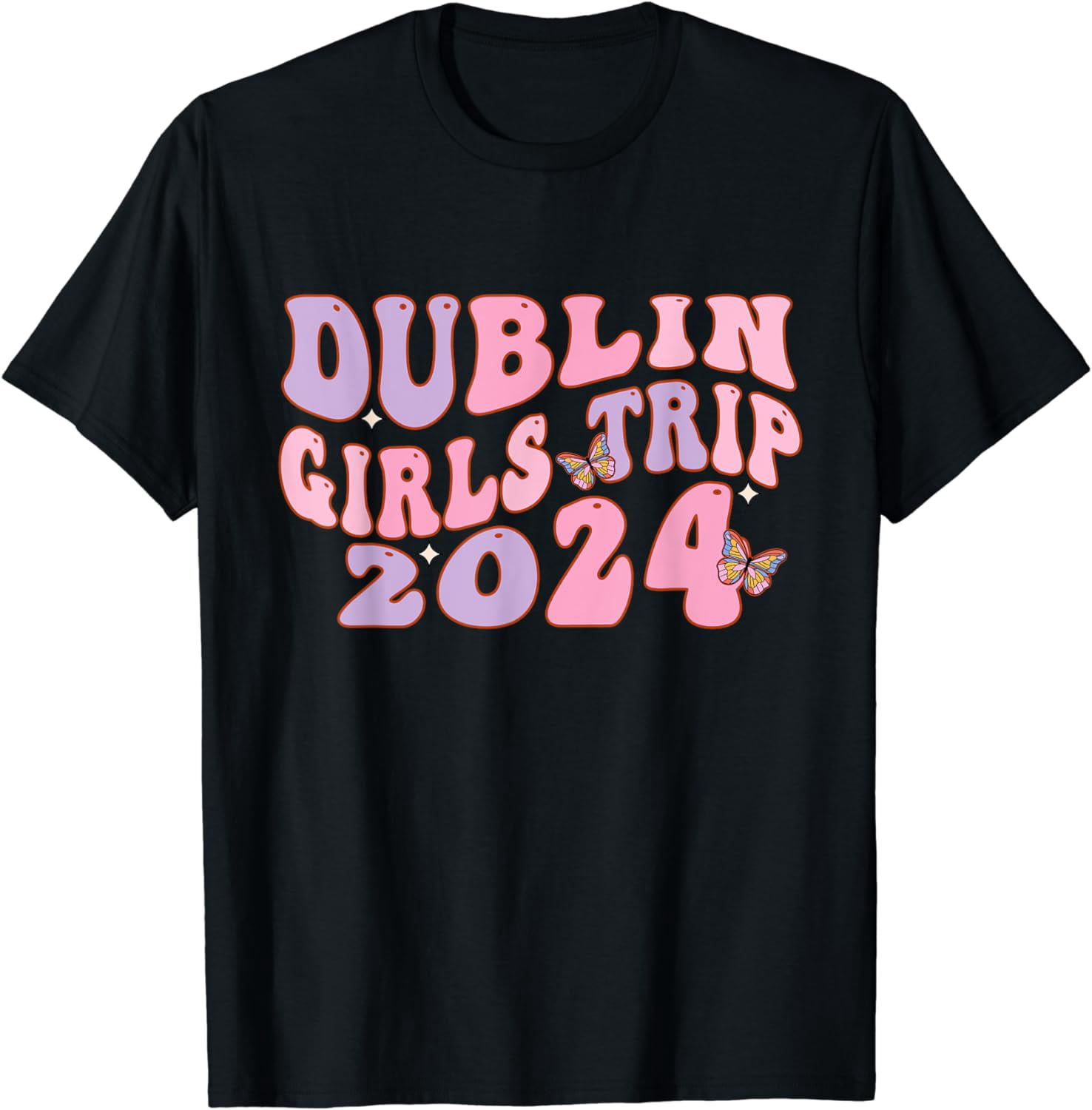 Dublin Ireland girls trip 2024 shirt groovy T-Shirt - Walmart.com
