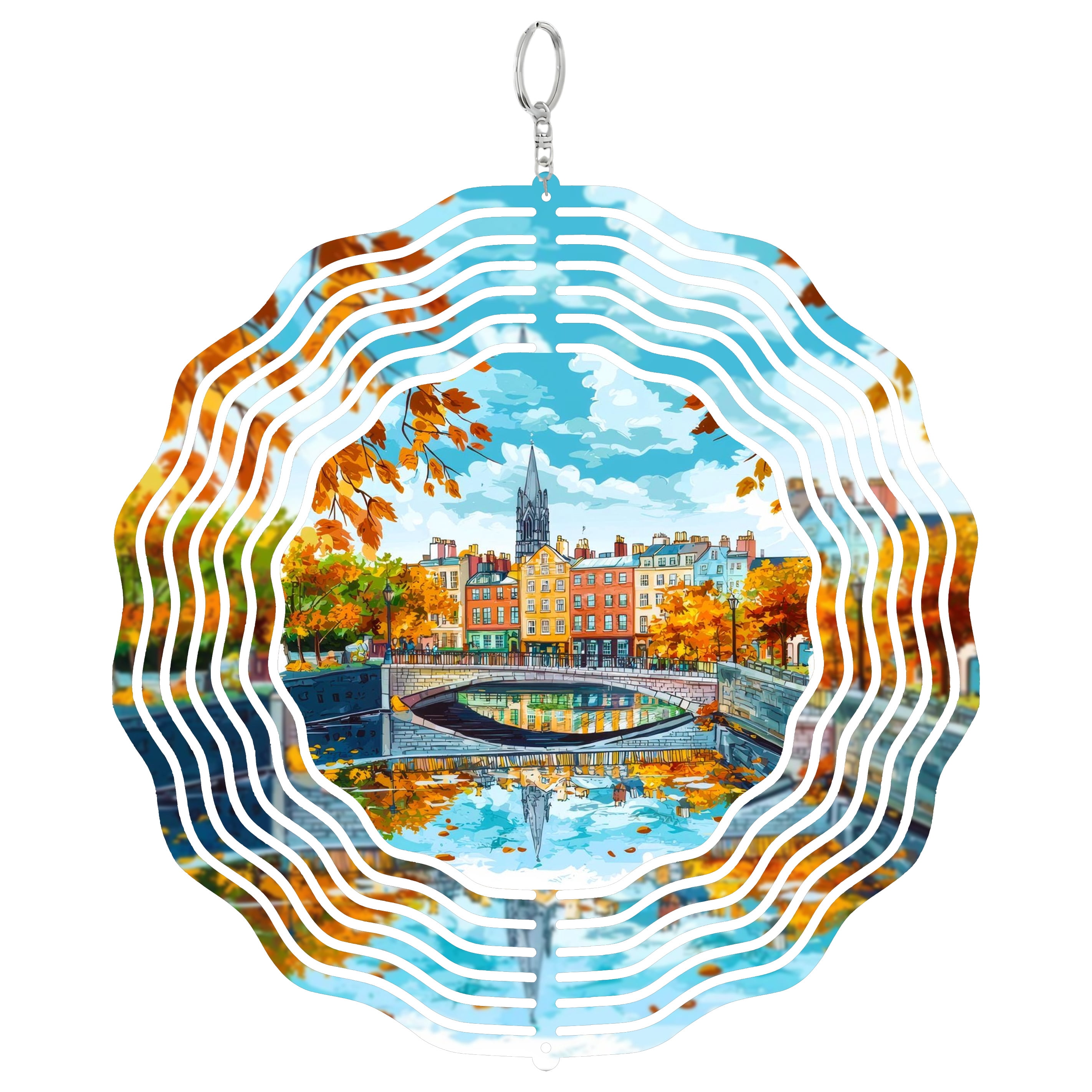 Dublin Trinity College 3D Wind Spinner Ireland City Metal Art - Walmart.com