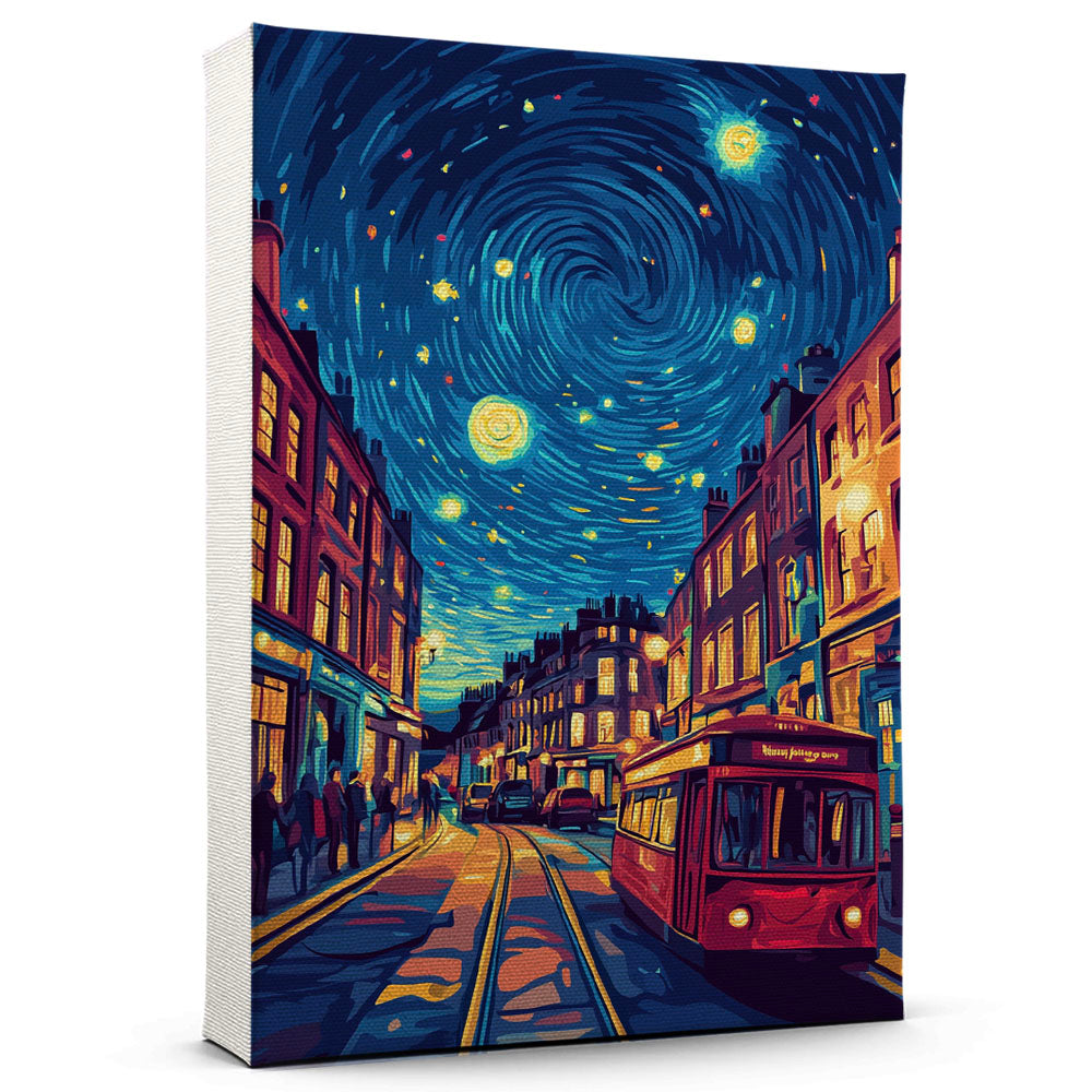 Dublins Travel Canvas Prints, Ireland Starry Night Travel decor ...