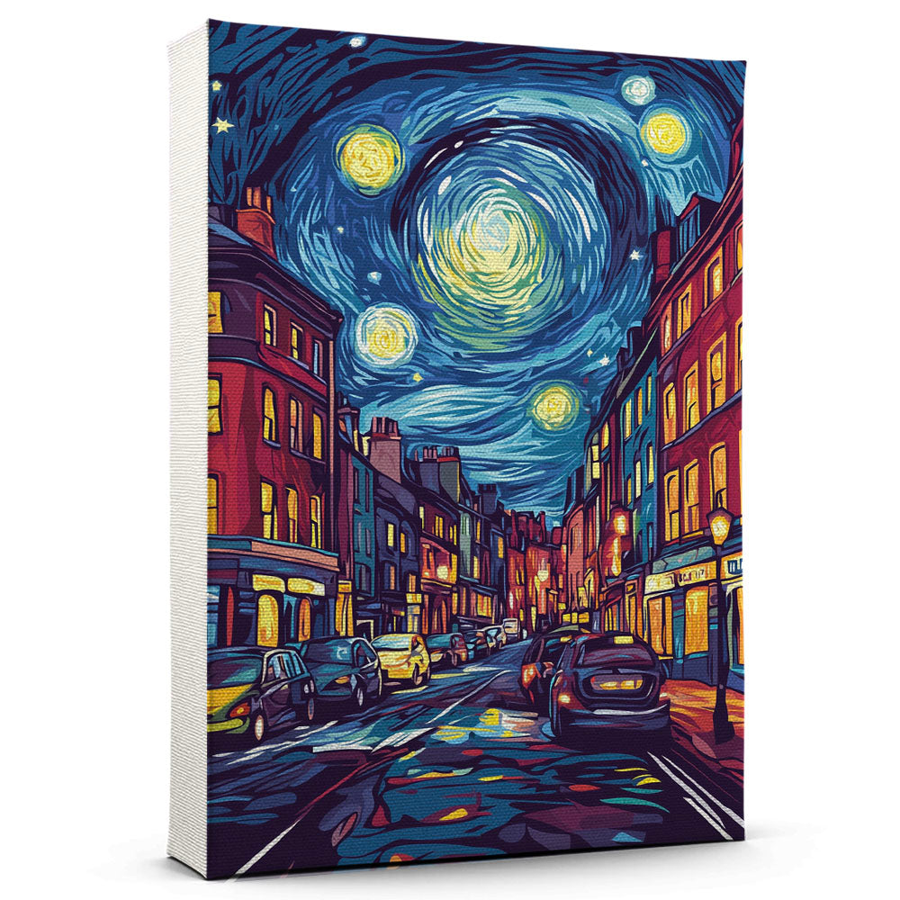 Dublins Travel Starry Night Canvas Print, Ireland Canvas Wall art ...