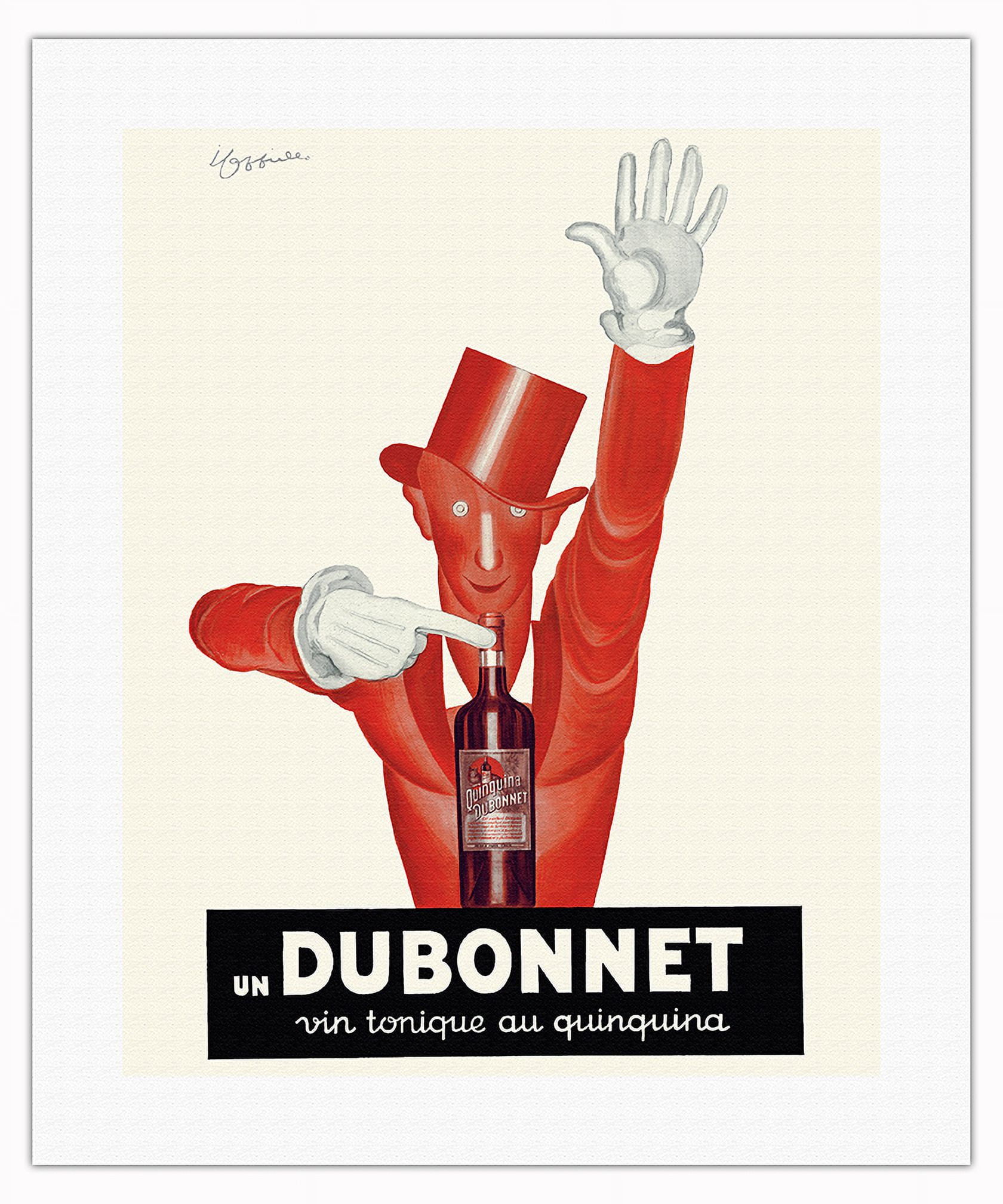 Dubonnet - Quinquina Tonic Aperitif Wine - Vintage French Advertising ...