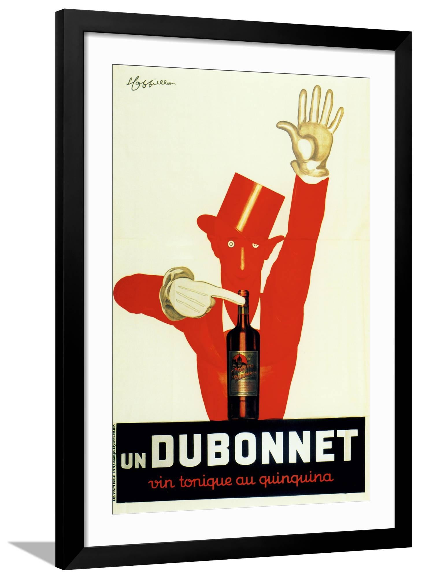 Art.com Dubonnet Quinquina Vintonique Giclee Print, Black Frame Wall ...