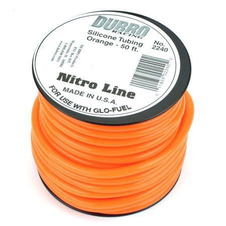 50' Nitro Line Silicone Fuel Tubing-Orange - Walmart.com