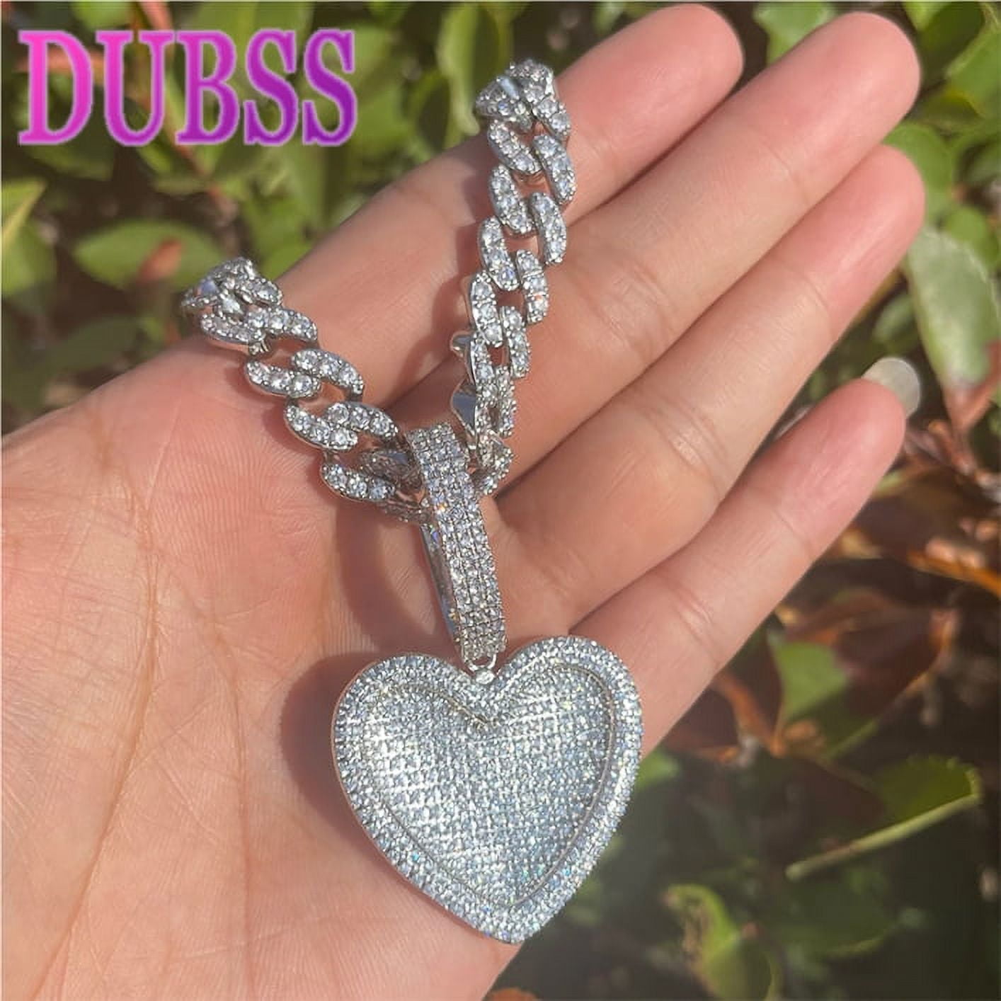 Iced Out Heart Pendant