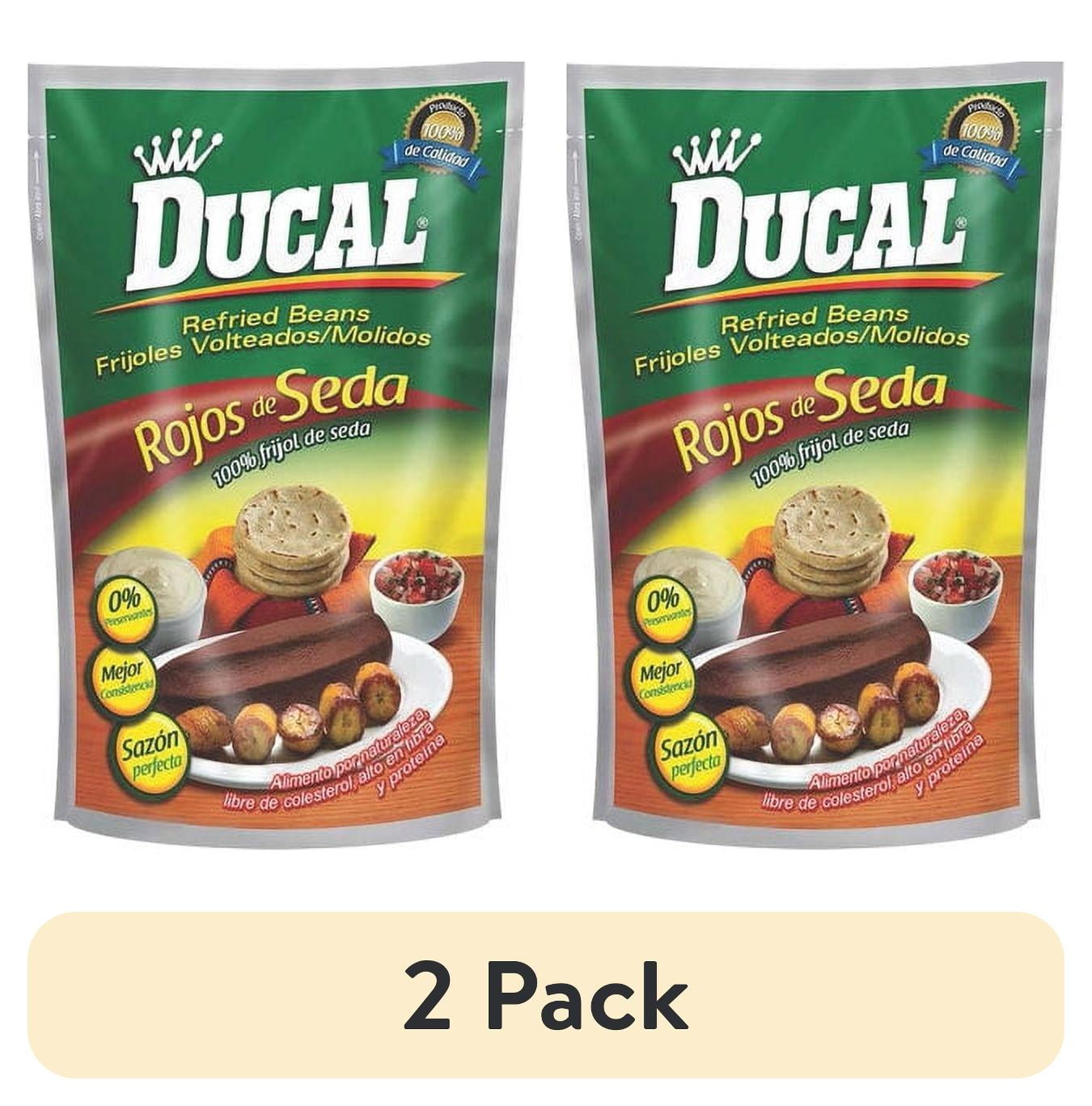 (2 pack) Ducal Red Silk Refried Beans 28 Oz - Walmart.com